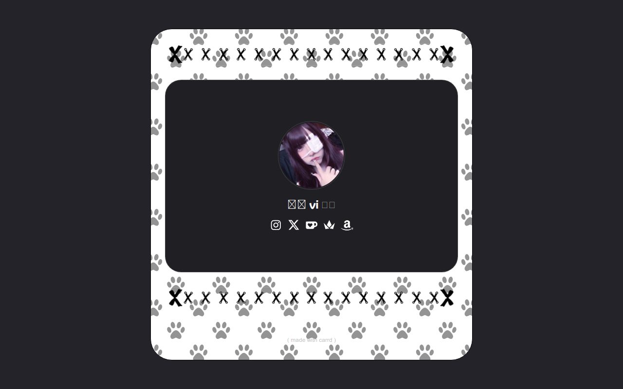 ୨୧ vi's card ୨୧